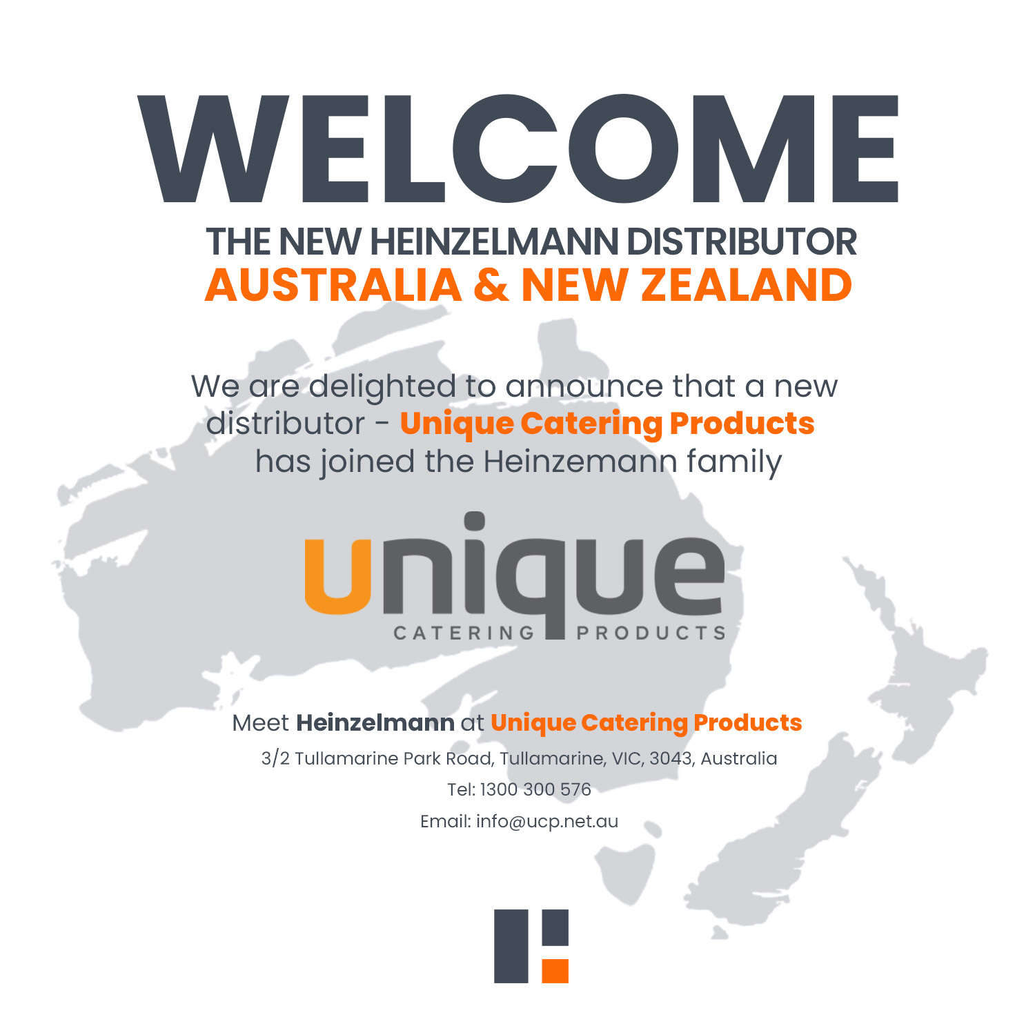 Unique Catering Products - The New Heinzelmann Distributor (Australia ...